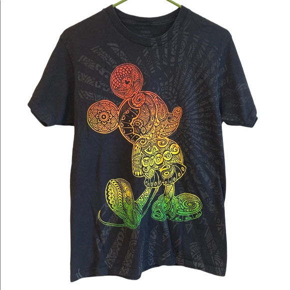 Disney | Shirts | Disney Mickey Rasta Tshirt M | Poshmark